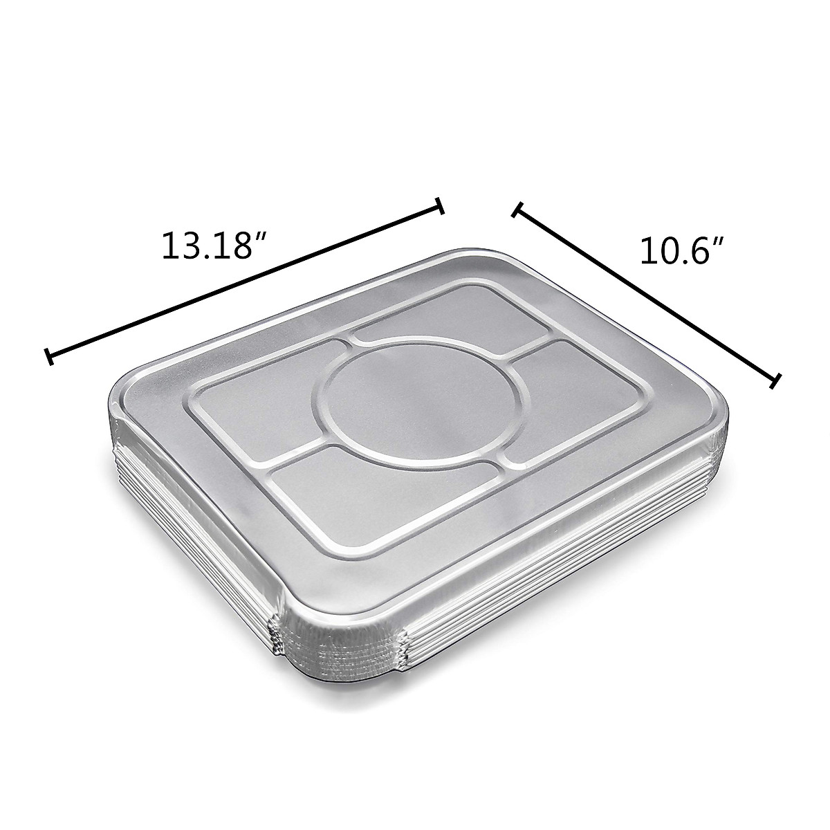 (35 Pack) Premium Lids for Chafing Pans 9" x 13" Half Deep Pans l Top Choice Disposable Heavy Duty Aluminum Foil Tin Pan Lid Perfect for Roasting Potluck Catering Party BBQ Baking Cakes Pie