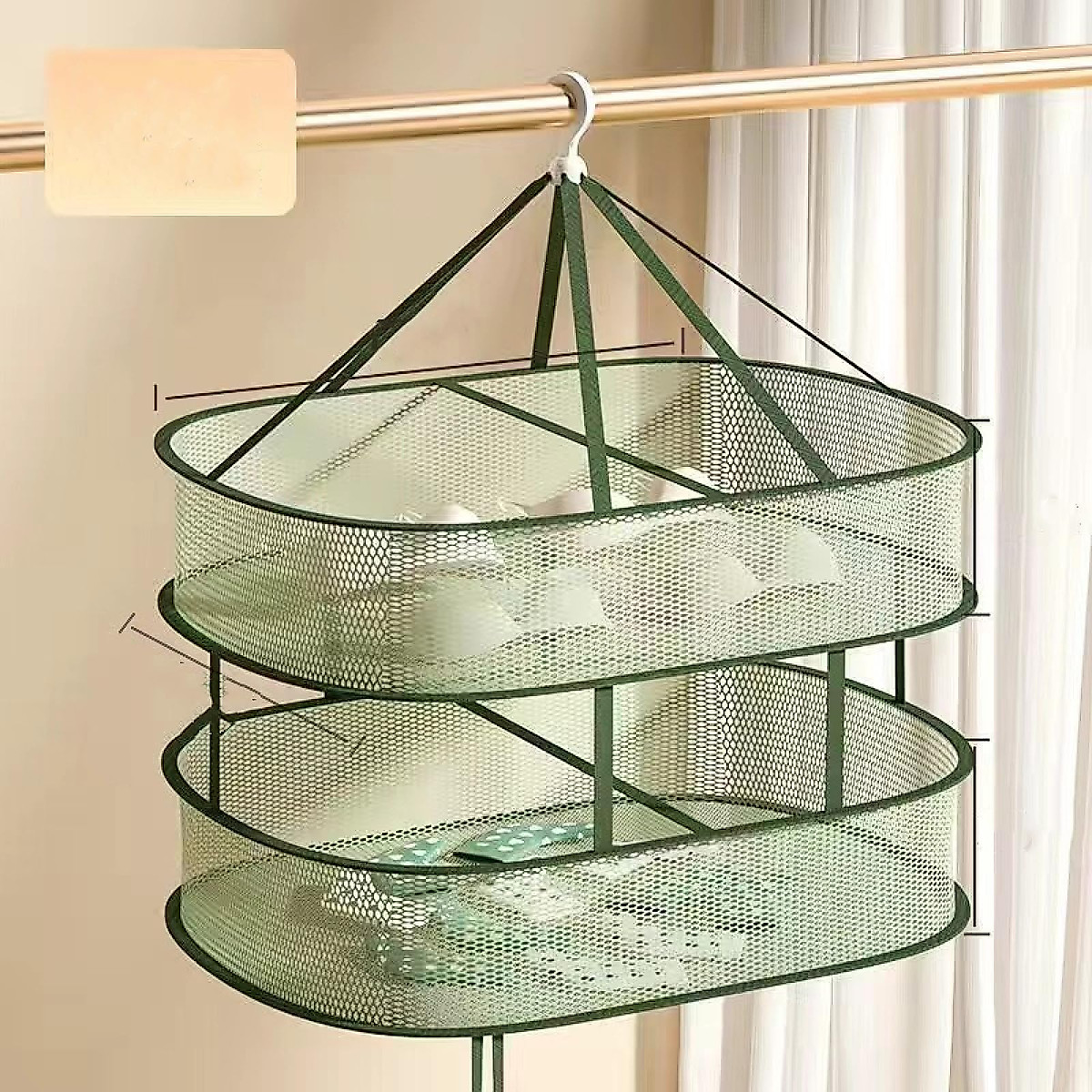 AFUJANSHE Clothes Baskets, Clothes nets, Socks, Blue Sweaters, Underwear, net Drying Racks, Clothes nets, Clothes