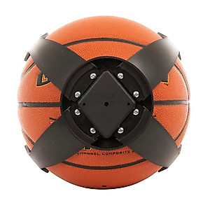 Silverback Basketball Holder Compatible with Men's, Women's, Youth Basketballs, Soccer Balls, Volleyballs, and Kickballs,Black