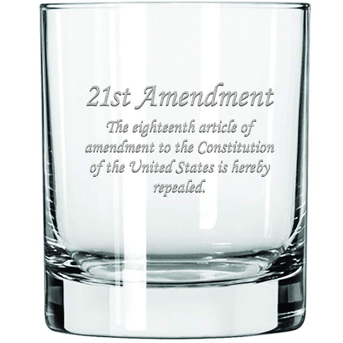Lucky Shot - 2nd Amendment Whiskey Glass | Novelty Old Fashioned Wine Glasses | American USA Patriotic Scotch Glass | Old Fashioned Wine Glass Gifts | Gift for Him (11 oz)