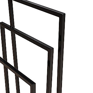 Metal Towel Rack 3 Tiers Hand Towel Holder Organizer for Bathroom Accessories, Black
