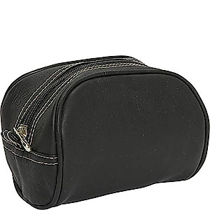 Piel Leather Cosmetic Bag, Saddle, One Size