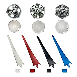 Mars Rock 22.83" 58CM Length White Color High Strength Carbon Fibers Wind Blade Nylon Fiber Wind Turbine Blade for DIY Horizontal Wind Turbine Generator Windmill Assembling