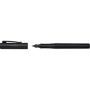 Faber-Castell Grip Edition Fountain Pen and Ballpoint Pen Set - All Black