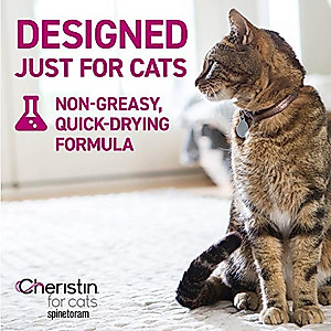 Cheristin for Cats Topical Flea Prevention – Starts Killing Fleas in 30 Minutes, 6 Dose