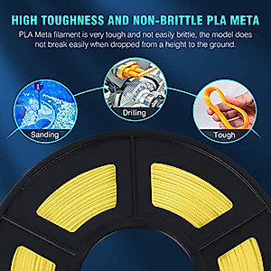 SUNLU Rainbow Silk PLA+ 3D Printer Filament and PLA Meta Green, 3D Printing PLA+ Filament 1.75mm, 1kg(2.2LBS) Spool, Rainbow