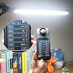 LED Desk Lamp,97 CRI Eye Protection Book Light,Swing Arm Desk lamp with Clamp,Dimmable 3 Color Modes & 8 Brightness Table Lamp,High brightness desk lamp for Home Office,Study,Reading,Dorms,Studios