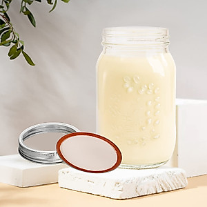 Cedilis 12 Pack Wide Mouth Mason Jars, 32 oz Glass Canning Jar with Lids and Bands, Clear Quart Mason Jars for Preserving Fruits, Vegetables, Pickles, Tomato Juices and Sauces