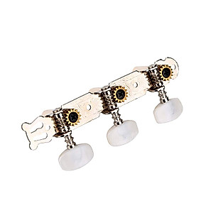 VGEBY 6Pcs Guitar Pegs, 3R 3L Machine Heads String Tuning Key Pegs Metal Tuners for Classic Guitar Classical Guitar Tuners Classical Guitar Tuning Machines Classical Guitar Tuning