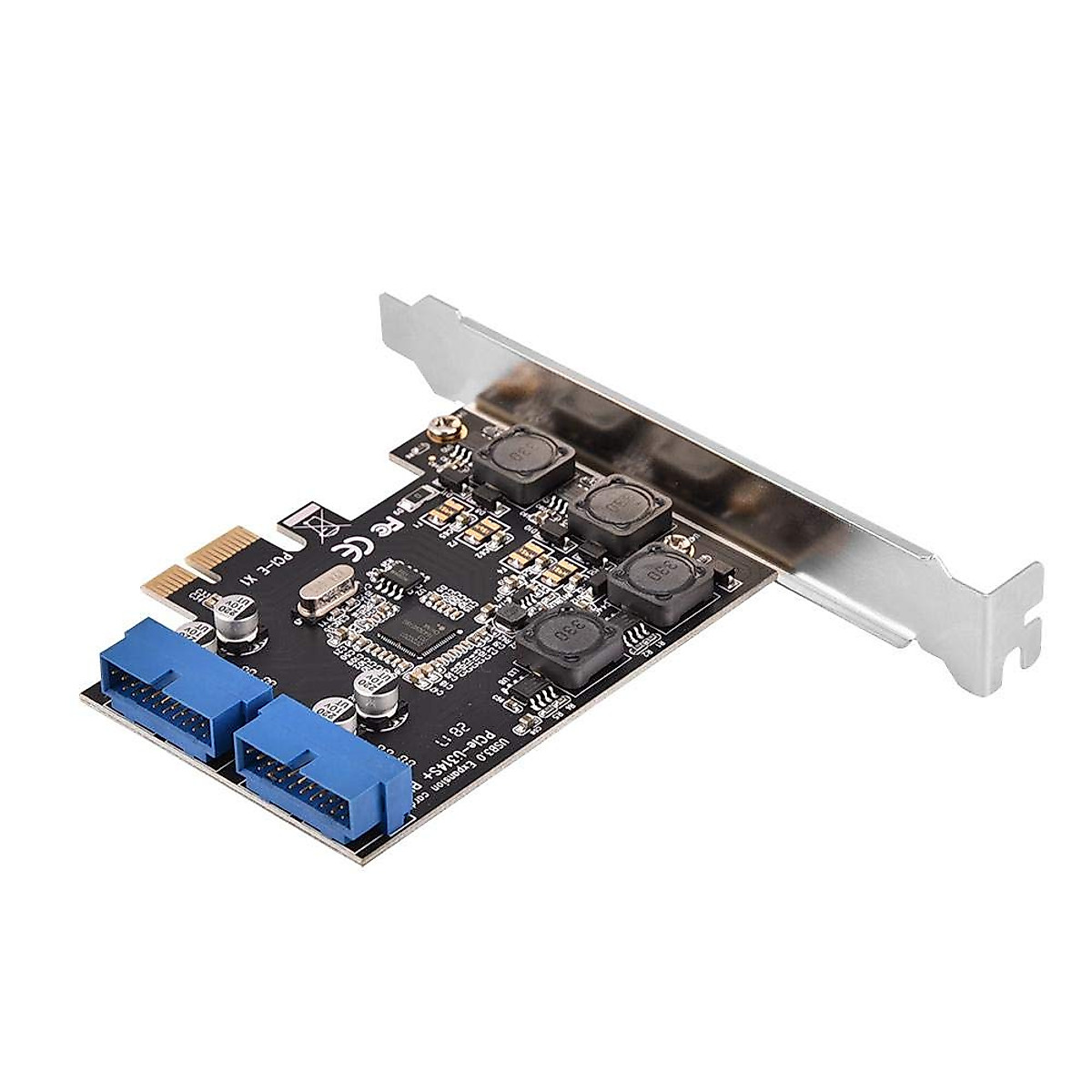 Tosuny PCIE to USB 3.0 2Port Express Card, Low Profile PCIExpress to Internal 2 Port 19Pin Header USB 3.0 Card Adapter