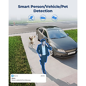 REOLINK 2.4/5GHz Wi-Fi 6 Cameras, 180 Degrees Ultra-Wide Angle Duo 2 WiFi Bundle with PTZ Trackmix WiFi, Outdoor Security, Color Night Vision