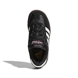 adidas Boy's Samba Classic Soccer Shoe, Black/White/Black, 5.5 Big Kid