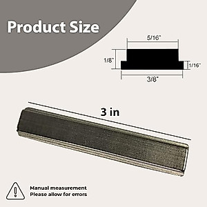 Gordon Glass T-Shaped Shower Door Magnet Replacement for Swing Shower Doors Easy-to-Install 3" Glass Shower Door Magnet for Swing Doors