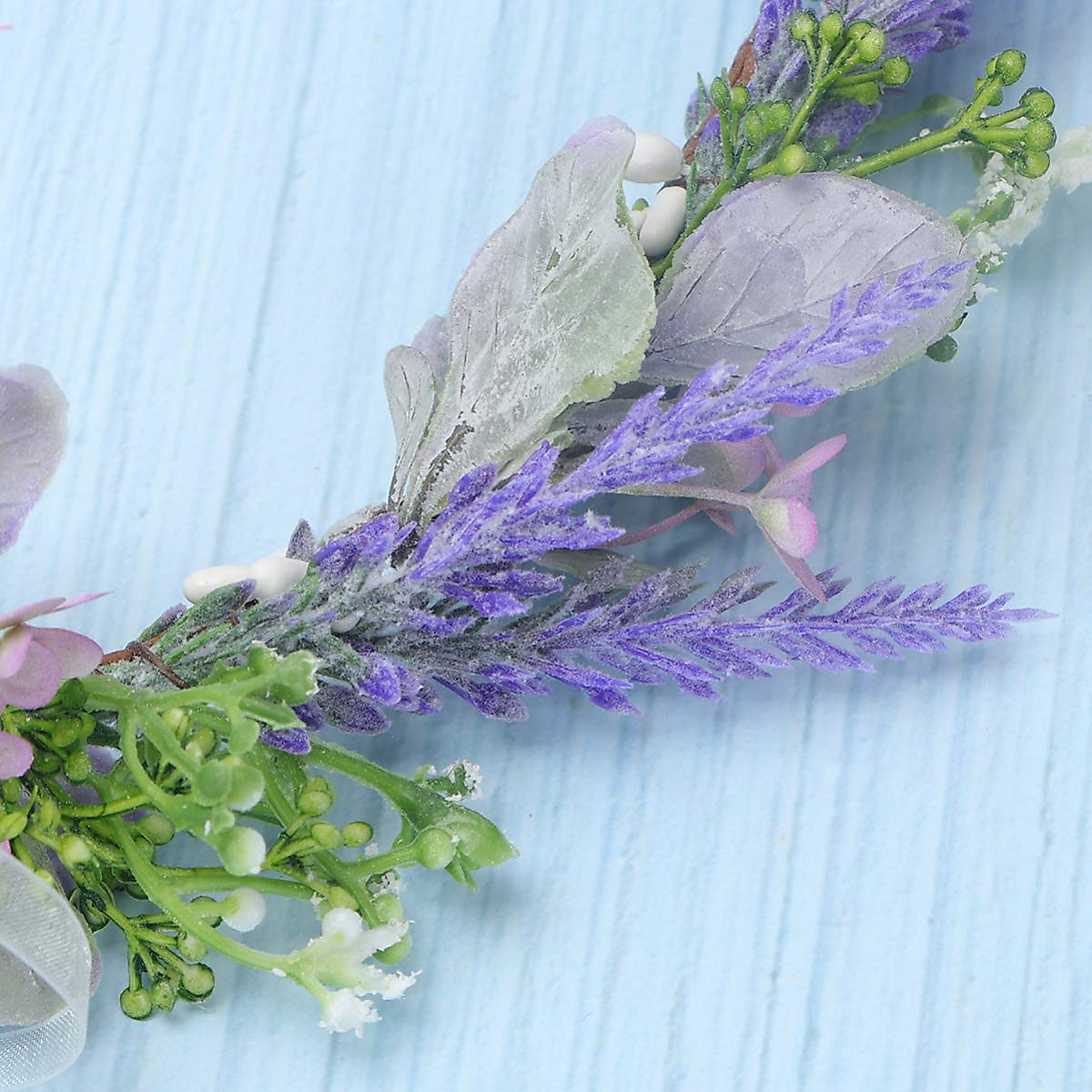 Beaupretty Lavender Flower Crown Headband, Purple Hair Accessory for Women Adults, Perfect for Weddings, Party, Evening, Prom, Birthdays, Celebrations, Honeymoons or Other Special Occasions