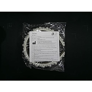 Yolev Faux Pearl Headbands Women's White Pearl Hairbands Bridal Hair Hoop Headpieces Wedding Hair Styling Accessories for Women and Girls