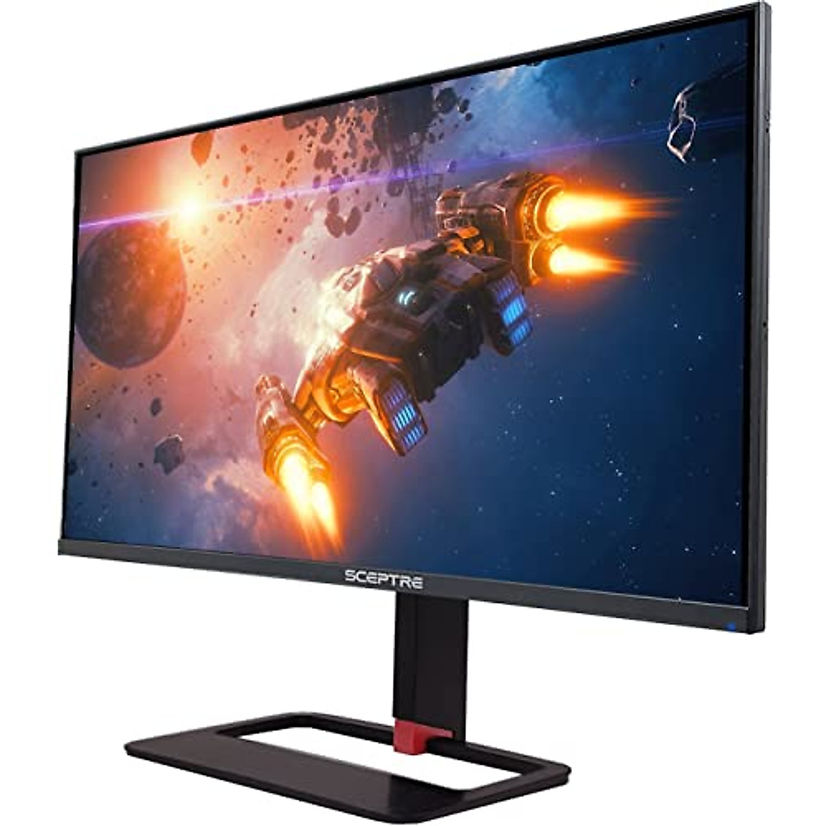 Sceptre 27 inch QHD IPS LED Monitor 2560x1440 HDR400 HDMI DisplayPort up to 144Hz 1ms Height Adjustable, Build-in Speakers, Gunmetal Black (E275B-QPN168)