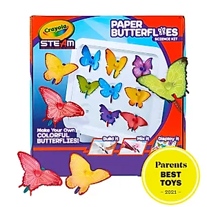 Crayola Paper Butterfly Science Kit, STEAM Toy, Gift for Kids, Ages 7, 8, 9, 10
