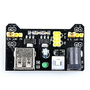 Gump's grocery MB102 Breadboard Power Supply Module 3.3V 5V for Arduino Solderless Breadboard