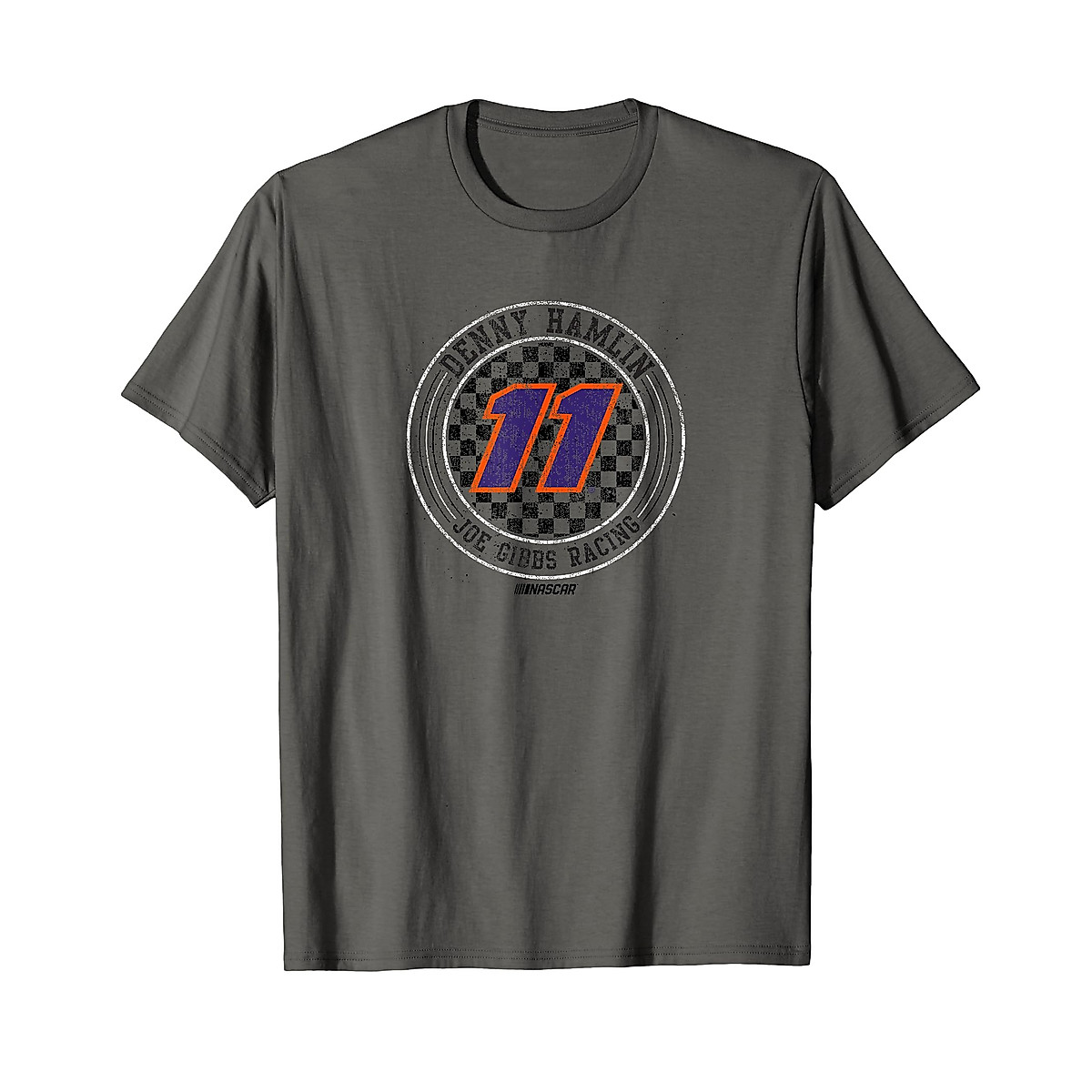 NASCAR - Denny Hamlin - Checkered Circle T-Shirt