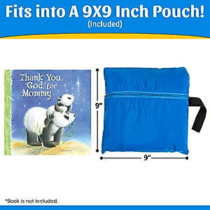 Travel Gate Check Bag For Airplane - Umbrella Stroller Size 45x12x16 600D Nylon Waterproof, Adjustable Shoulder Strap, Blue