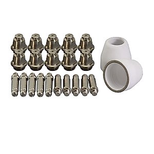 RIVERWELD Plasma Electrode Tip Nozzle Shroud Ceramic Cup Fit Miller APT3000 And OTC M3000 Plasma Cutter 22pcs