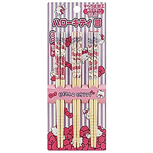 Helo Kitty Bamboo Chopsticks 3 pcs set