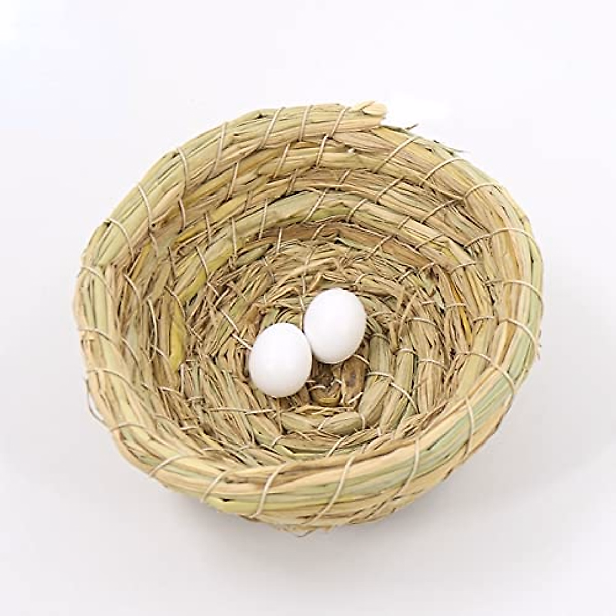 Yu’s north Bird Breeding Nest Bed for Parakeet Cockatiel Canary Lovebird and Small Parrot Cage Hatching Nesting Box (Straw)