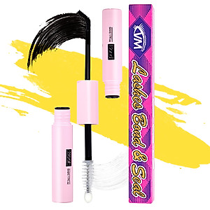 Cluster Lashes Glue for Eyelash Extensions Individual Bond and Seal Lashes Glue Strong Hold 72 Hours Eyelashes Glue Waterproof Clump-Resistant Lash Glue Mascara