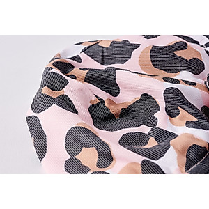 Mud Pie Baby Girls' Leopard Sun HAT and Glasses, 6-18 Months