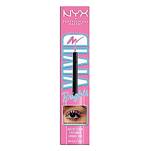 NYX PROFESSIONAL MAKEUP Vivid Brights Liquid Liner, Smear-Resistant Eyeliner with Precise Tip - Don't Pink Twice