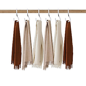 echinff 10 Pack S Hooks for Hanging,Heavy Duty S Shaped Hooks with 2 Extra Protective Covers,Bathroom Hook,Kitchen Hooks,Closet S Hooks for Purse,Jeans,Plants,Pots,Pans,Cups,Towels and Bags