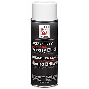 Design Master Spray Paint, 12 Ounce (Pack of 1), Glossy Black