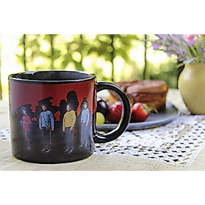 Star Trek Transporter Heat Changing Mug - Add Coffee or Tea and Kirk, Spock, McCoy and Uhura Appear on the Planet's Surface - Comes in a Fun Box,14 oz