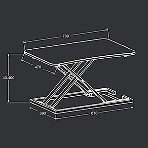 TREXD Lifting Desktop Computer Desk, Household Folding Adjustable Computer Desk, Wood-Based Panel (Color : D)