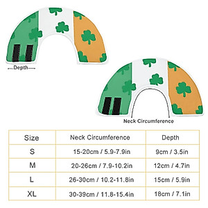 Clover on The Irish Flag Soft Dog Cone Collars Protective Adjustable Cat Recovery Collar to Stop Licking S