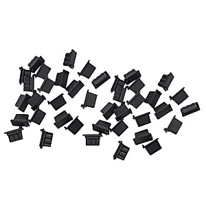40PC USB A Port Cover Caps, Durable USB Cover Caps for USB Type-A Female Port, USB Dsut Cover for Desktop PC Laptop Router Hub or Other Device with USB Type-A Female Port