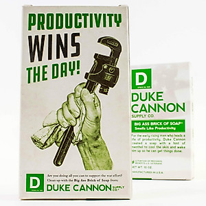 Duke Cannon Supply Co. Big Brick of Soap - Superior Grade, Large Men's Bar Soap, Limited Edition WWII Inspired Scents, Body Soap, Menthol, 10 oz