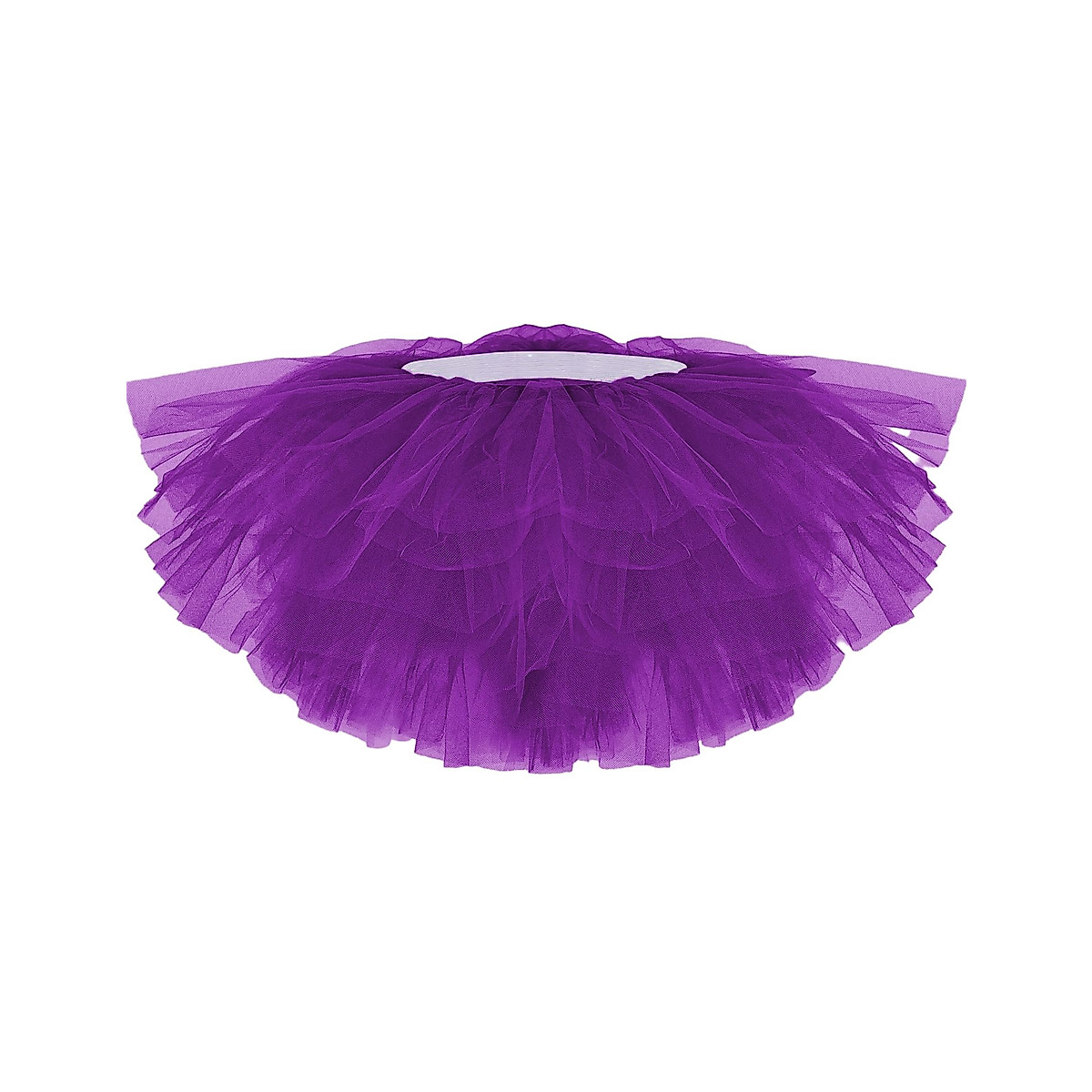 Tutus for Women Adult Tutu Tulle Skirts Costumes for Women 5 Layered Womens Purple Tutu Skirts for Girls Teens Halloween Ballet Minion Sexy Witch Purge Mario Mike Wazowski Sully Cookie Monster Crayon