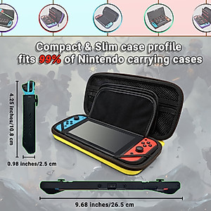Innoc Switch Case Dockable Case for Nintendo Switch with Screen Protector and Thumb Caps, Ergonomic TPU Grip Ultra-Thin Protective Case for Nintendo Switch (Green)