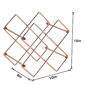 DOUBA Metal Wine Rack countertop Wine Bottle Rack for red and White Wine Champagne Rack for Home bar