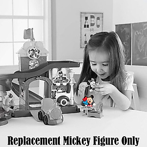 Replacement Figure for Little People Magical Day At Disney - DFT91 ~ Fisher-Price Little People Mickey Mouse Playset ~ Replacement Mickey Figure ~ Carrying Mickey Mouse Shaped Balloons