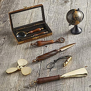 47th & Main Vintage Bottle Opener with Wood Handle, 6.69" Long