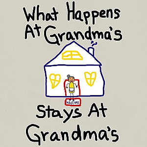 CafePress What Happens At Grandmas Canvas Tote Top Zipper Closure