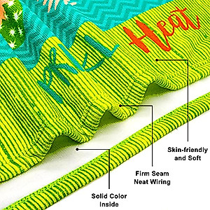 Touchat Beach Towel Oversized,Thick Microfiber Beach Towel 30”x60”,Super Absorbent Sand Free Cute Cactus Cool Swim Beach Towels for Kids,Men,Women,Boys,Girls