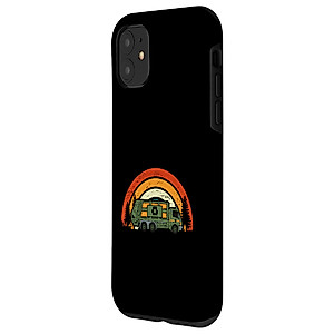 iPhone 11 Retro Garbage Truck Waste Can Trash Collector Case