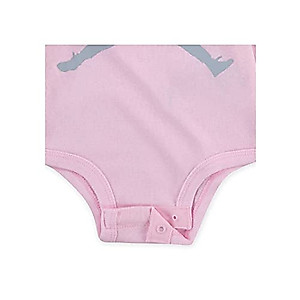 Nike Jordan Baby Long Sleeve Bodysuit, Hat and Booties 3 Piece Set (P(LJ0263-A9Y)/G, 0-6 Months)