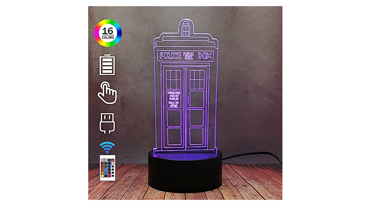 3D LED Night Light TARDIS - Creative Bedroom Decor