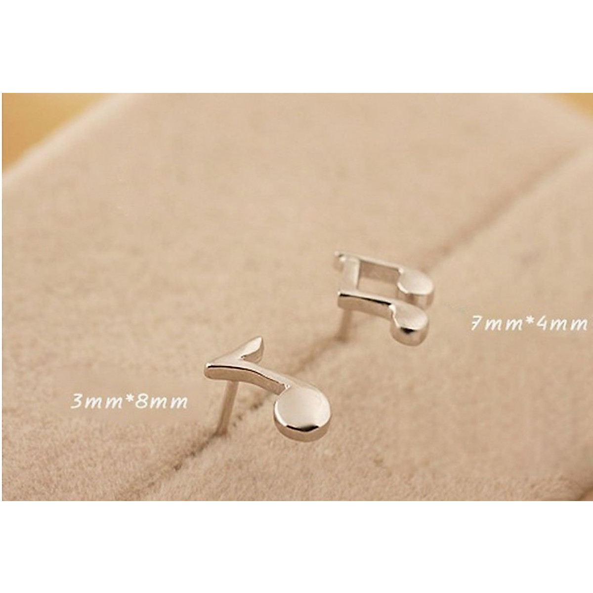 925 Sterling Silver Music Notes Earrings-Lady Love Earrings (Allergy-Prevention) Jewelry for Women
