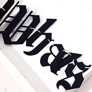 Gothic Letter Whats My Age Again Banner - Old English Birthday Banner - Funeral Birthday Banner for 20th 30th 40th Birthday (Whats My Age Again)