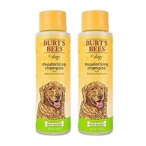 Burt's Bees for Dogs Deodorizing Dog Shampoo with Apple & Rosemary |Dog Shampoo Combats Odors | Cruelty Free, Sulfate & Paraben Free, pH Balanced for Dogs - Made in USA, 16 oz - 2 Pack